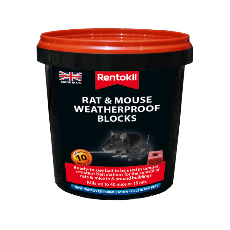 Rentokil Rat and Mouse Weatherproof Blocks: 10 Block Pack – Pest ...